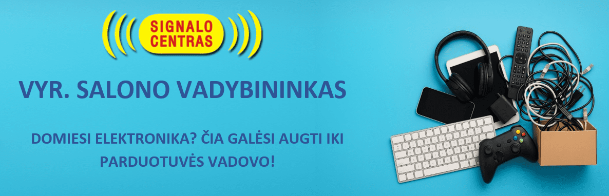 Vyr. salono vadybininkas (-ė) (augimas į salono vadovus (-ę ...